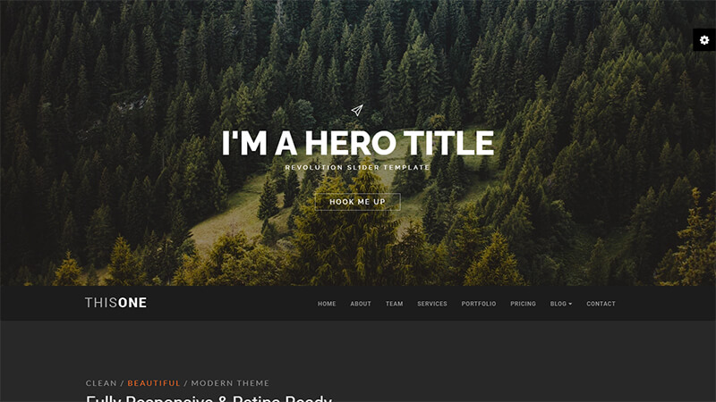This One - One Page Responsive Website Template